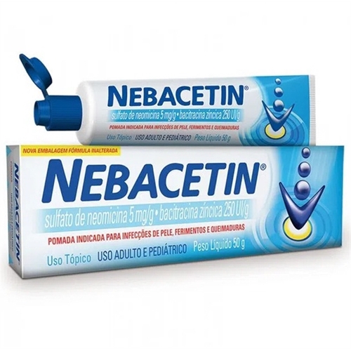 Nebacetin Pomada 50grs Na Drogaria Primus