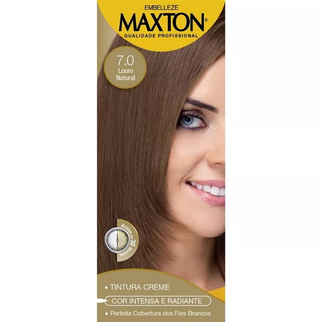 TINTURA MAXTON KIT - COR 7.0 LOURO NATURAL