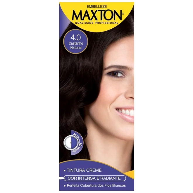 TINTURA MAXTON - COR 4.0 CASTANHO NATURAL