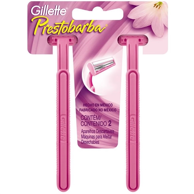 APARELHO DE BARBEAR PRESTOBARBA FEMININO - 2 UNIDADES