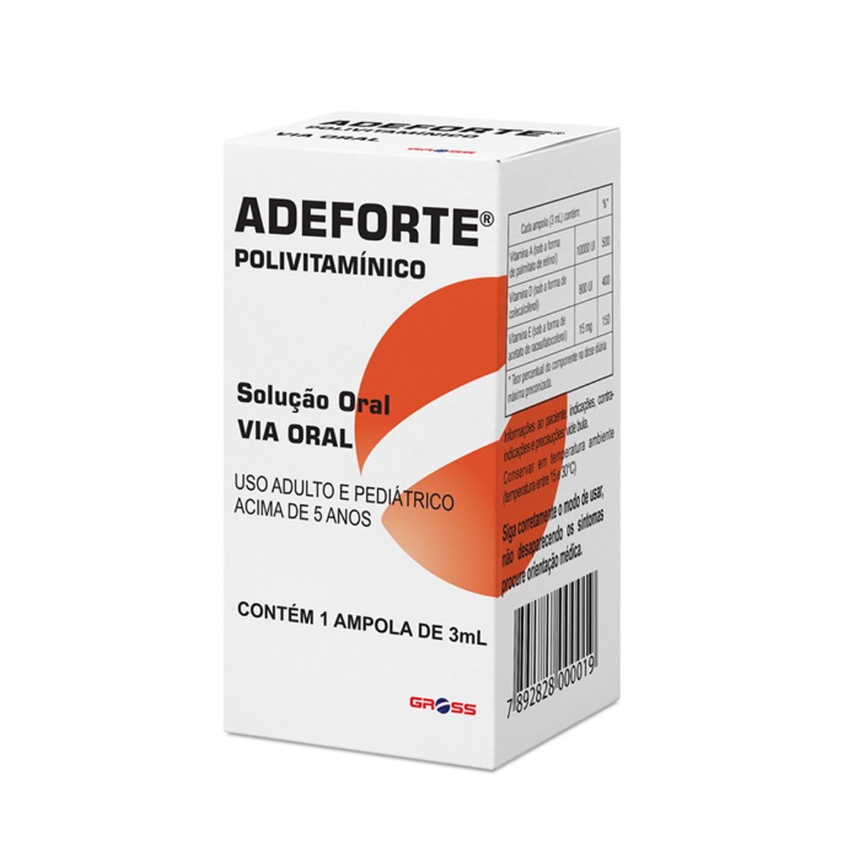 Adeforte Ampola 3ml Na Drogaria Primus