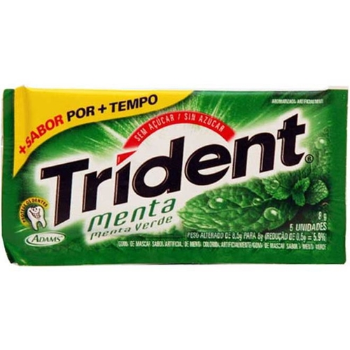 Compre Chiclets Trident Menta C/5unid