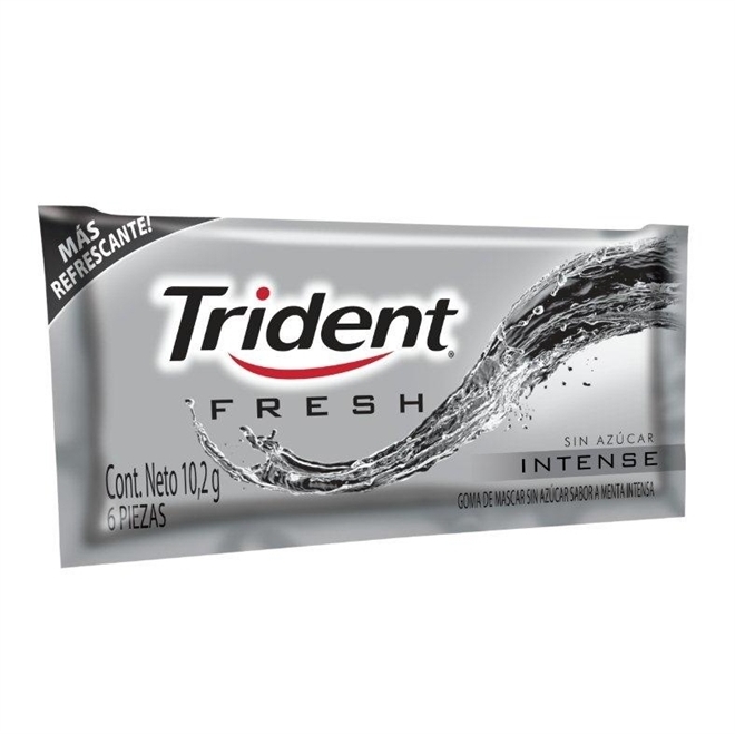CHICLETE TRIDENT SABOR FRESH INTENSE 8,5G
