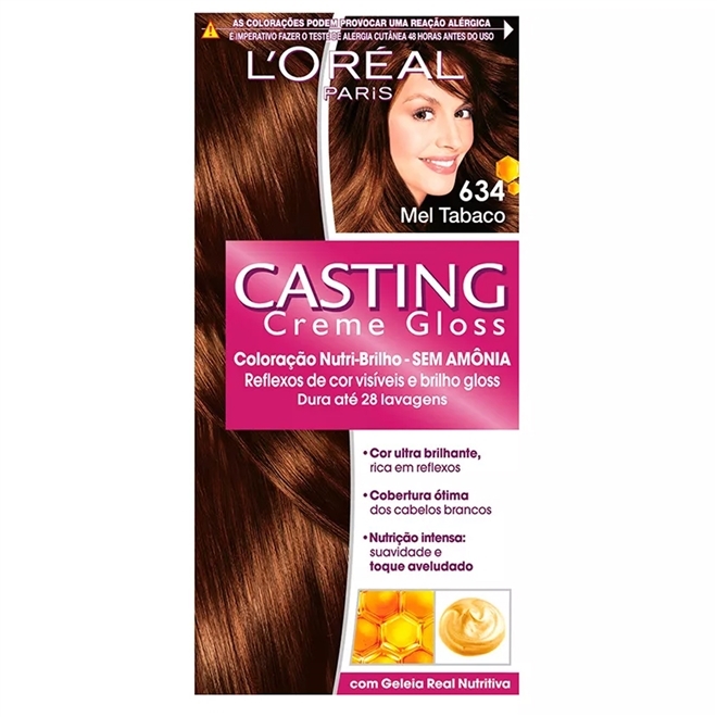 TINTURA CASTING CREME GLOSS - COR 634 MEL TABACO