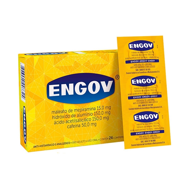 Engov 24 Comprimidos Na Drogaria Primus