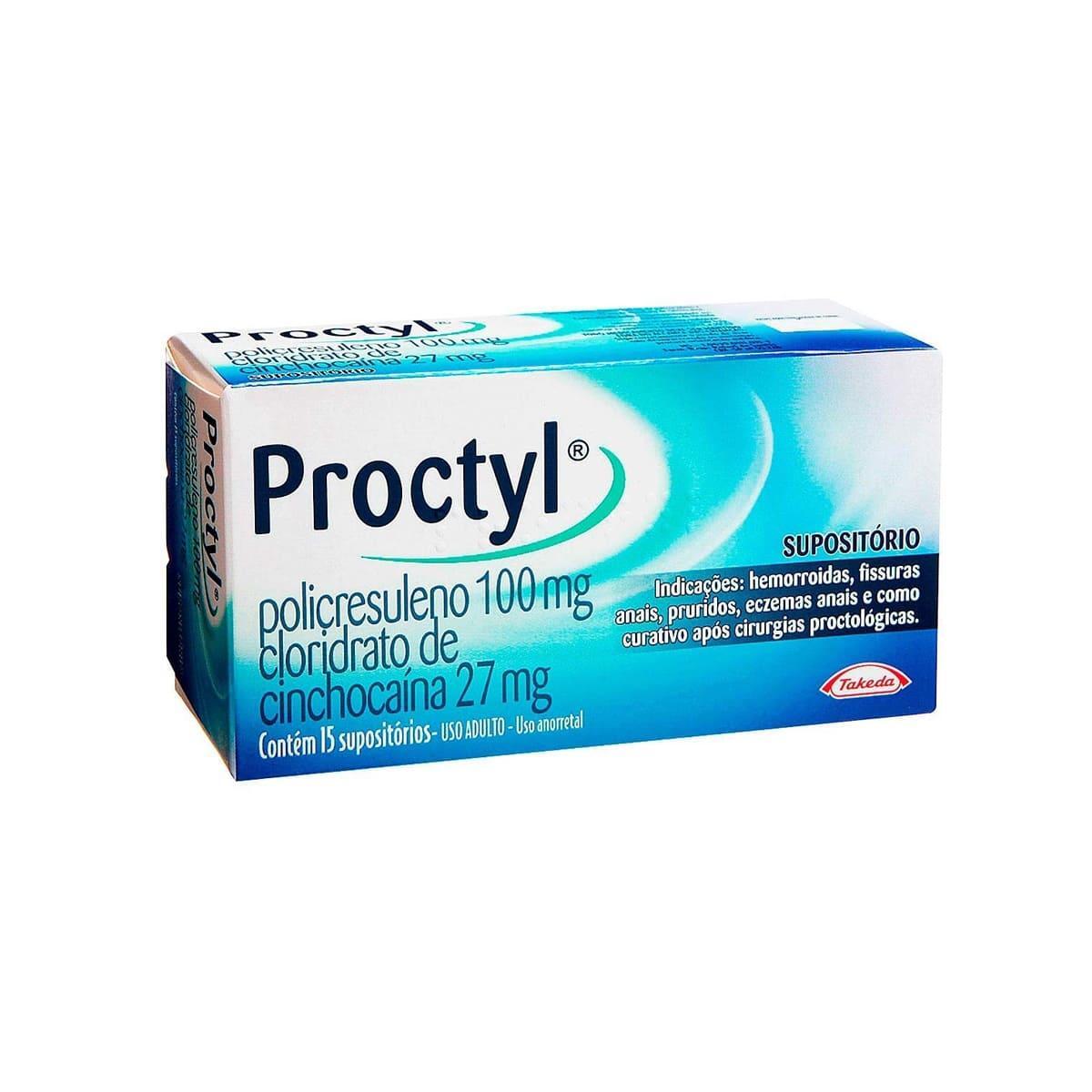 Proctyl 15 Supositórios Na Drogaria Primus