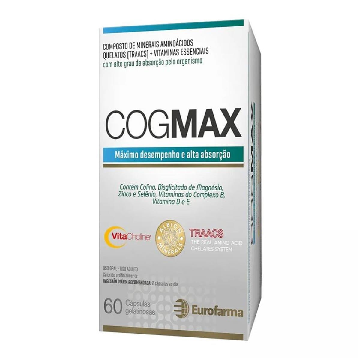 Cogmax Suplemento Vitamínico 60 Cápsulas Na Drogaria Primus
