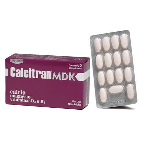 CALCITRAN MDK - CÁLCIO + MAGNÉSIO + VITAMINAS 60 COMPRIMIDOS