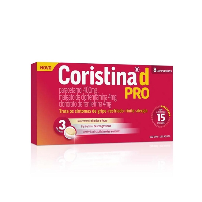Compre Coristina D Pro Com 8 Comprimidos