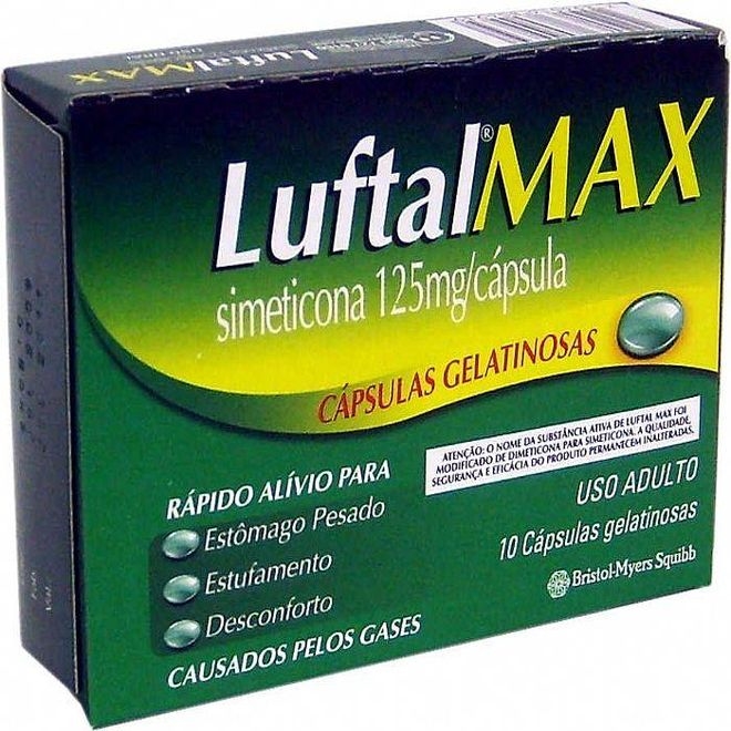 LUFTAL MAX 125MG - 10 CAPSULAS GELATINOSAS