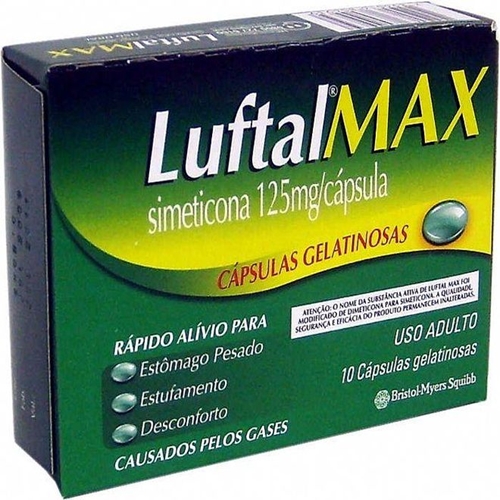 LUFTAL MAX 125MG - 10 CAPSULAS GELATINOSAS
