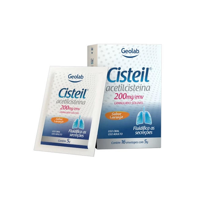 Compre Acetilcisteína Cisteil 200mg 16 Envelopes