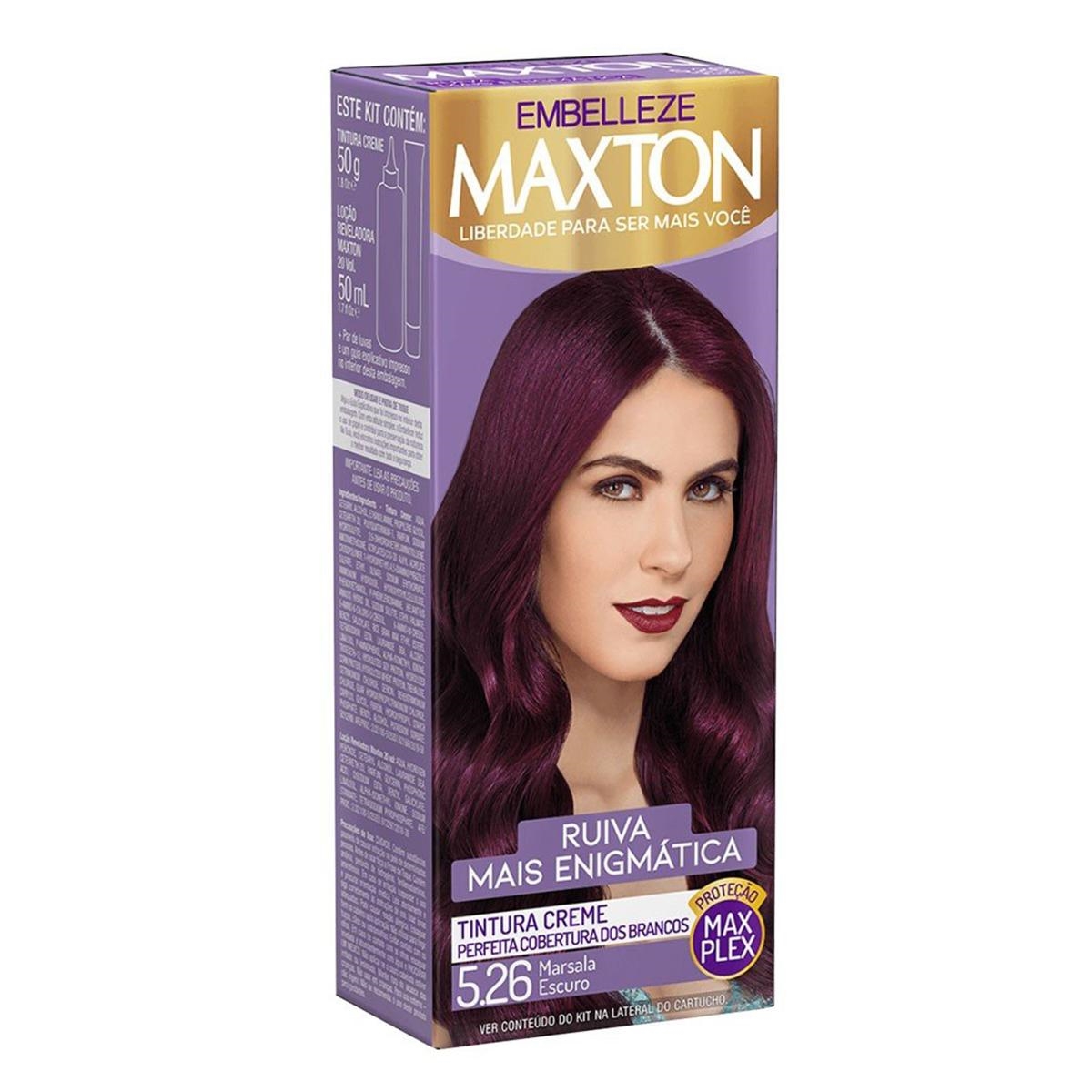 Compre Tintura Maxton Marsala Escuro Cor 5.26