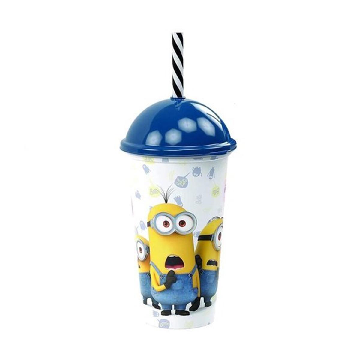 Compre Copo Minions Com Canudo 500ml