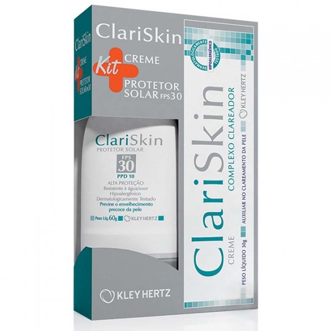 Compre Kit Clariskin Creme + Protetor Solar Fps 30