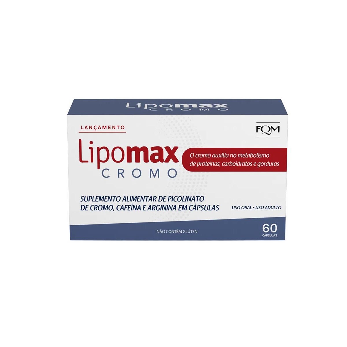 Compre Lipomax Cromo - 60 Cápsulas