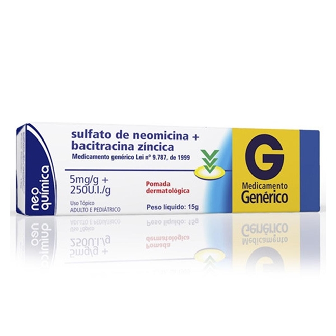 Compre Neomicina + Bacitracina Neoquimica Genérico 15 Gramas