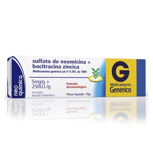 Compre Neomicina + Bacitracina Neoquimica Genérico 15 Gramas