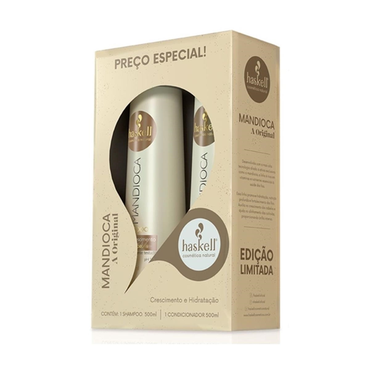 Compre Kit Haskell Mandioca Shampoo+condicionador - 500ml