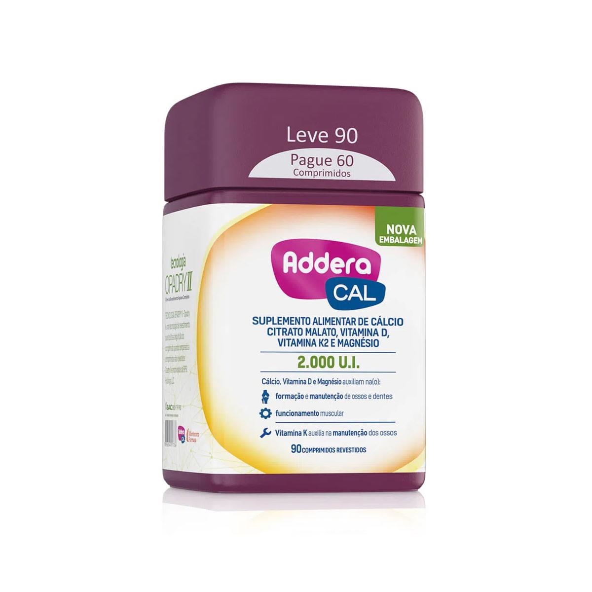 Addera D3 Cal 2.000ui 90 Comprimidos Na Drogaria Primus
