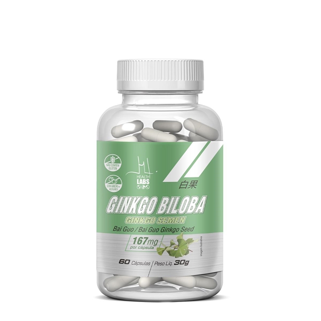 Compre Ginkgo Biloba Health Labs Com 60 Cápsulas
