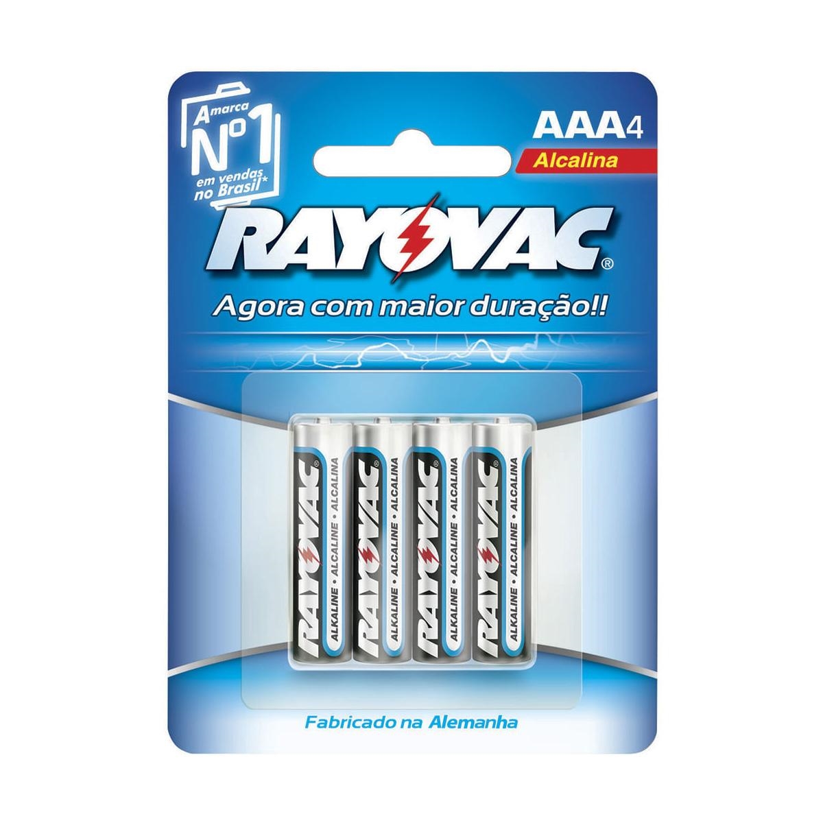 Compre Pilha Rayovac Alcalina Palito Com 4 Unidades