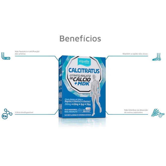 Calcitratus MDK 30 Comprimidos Na Drogaria Primus