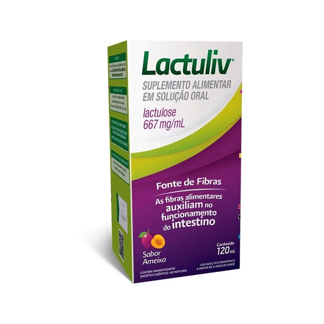 Compre Lactuliv 667mg/ml Sabor Ameixa Com 120ml