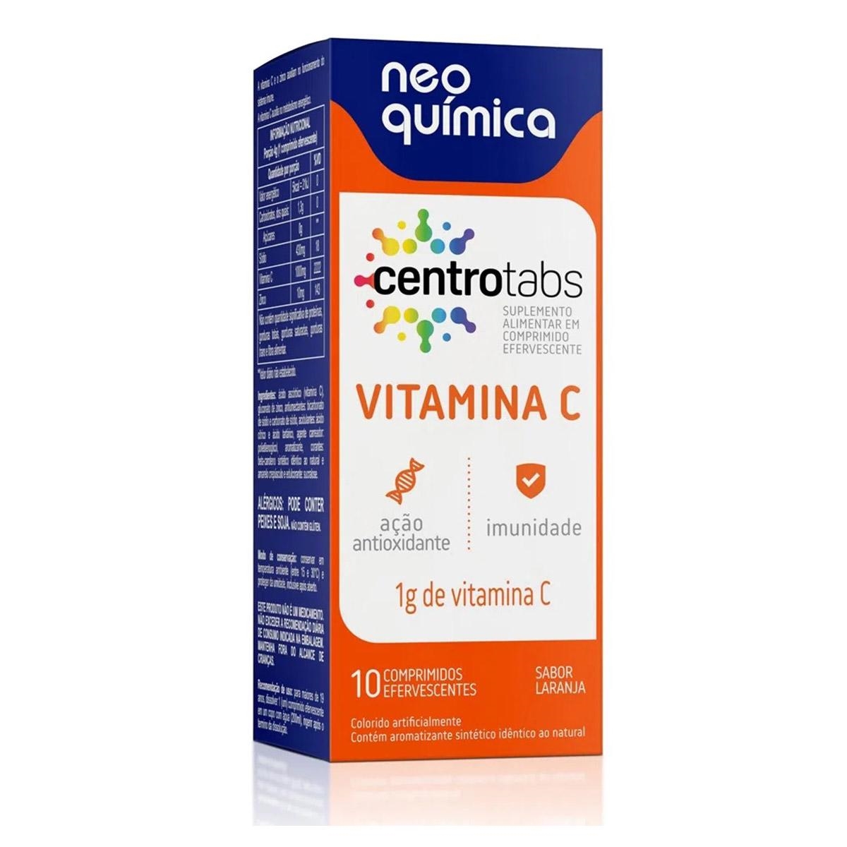 Compre Centrotabs Vitamina C 1gr Com 10 Comprimidos Efervescentes
