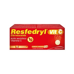 Compre Resfedryl Vitamina C 1g Com 10 Comprimidos Efervecentes