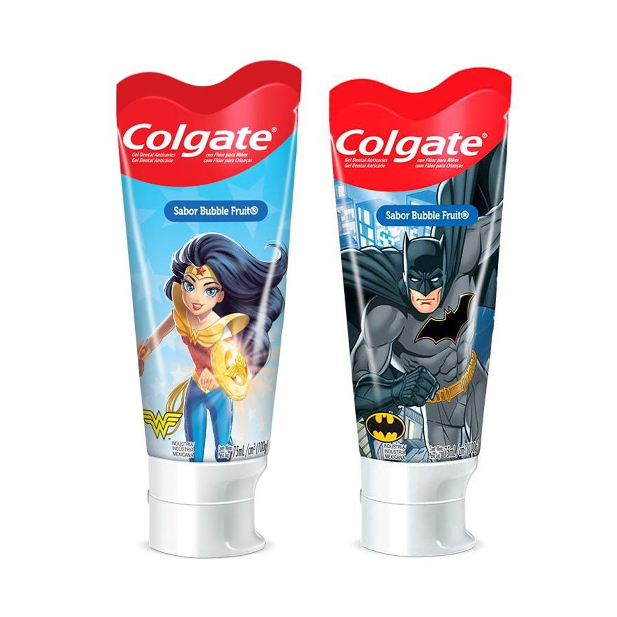 Compre Creme Dental Infantil Colgate Smiles Batman Ou Mulher Maravilha 100 Gramas