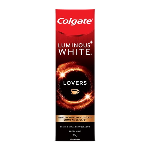 Creme Dental Colgate Luminous White Lovers Café 70g Na Drogaria Primus