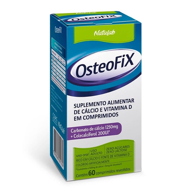 Osteofix 1250mg + 200ui 60 Comprimidos Na Drogaria Primus