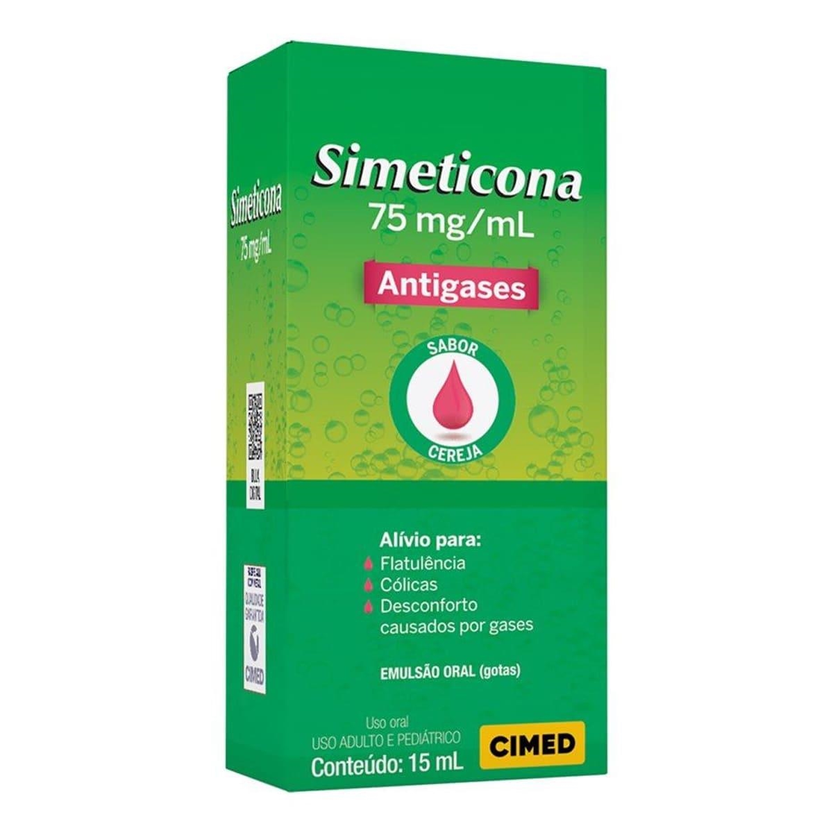 Simeticona 75mg/ml Sabor Cereja Gotas 15ml Cimed Genérico Na Drogaria ...