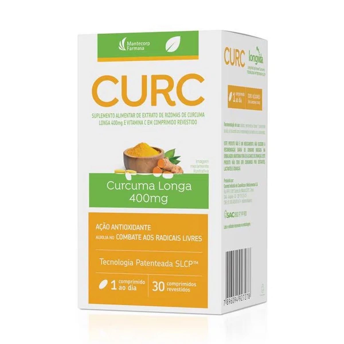 Suplemento Alimentar Curc 30 400mgComprimidos Na Drogaria Primus