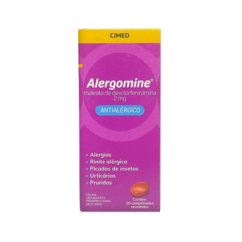 Alergomine 2mg 20 Comprimidos na D rogaria Primus