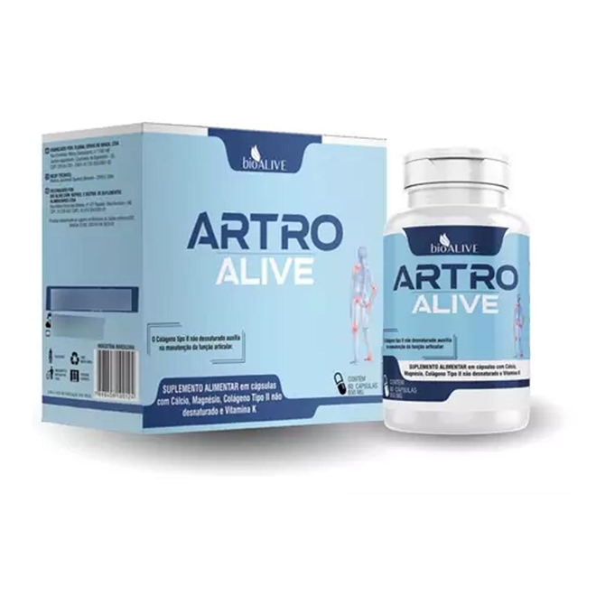 Compre Artro Alive Com 60 Cápsulas