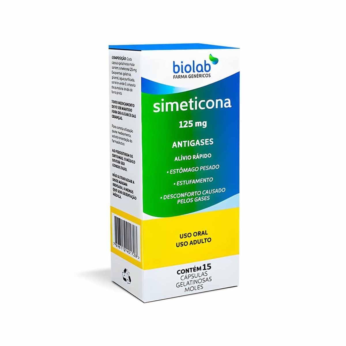 Compre Simeticona 125mg 10 Cápsulas Biolab: Alívio de gases e ...