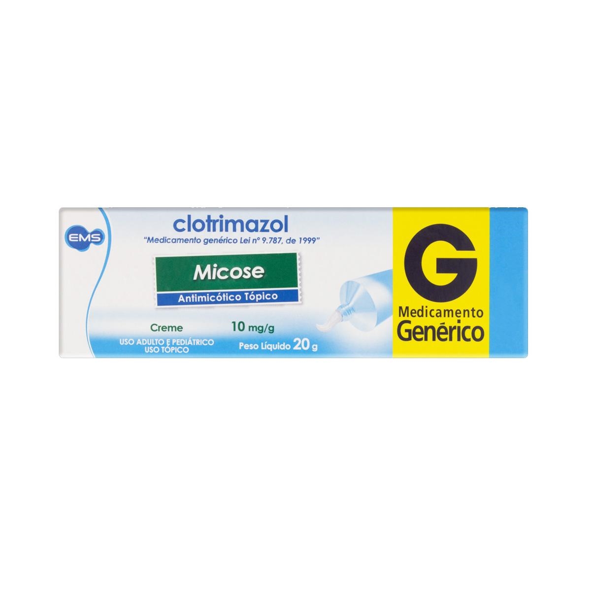 Compre Clotrimazol 10mg/g Creme Dermatológico 20g EMS Genérico