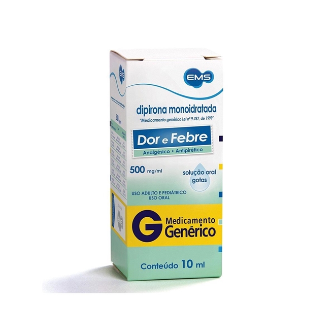 Compre Dipirona 500mg/ml Gotas 10ml EMS Genérico