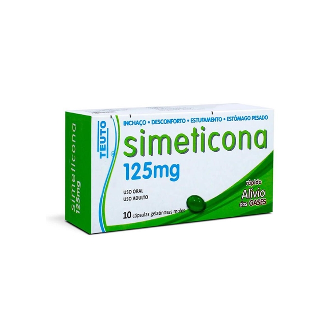 Compre Simeticona 125mg 10 Cápsulas Teuto Genérico: Alívio dos sintomas ...
