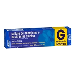 Compre Sulfato de Neomicina + Bacitracina 50g Pomada Teuto Genérico