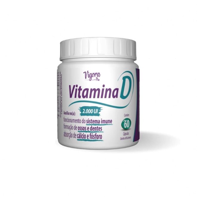 Compre Vitamina D Vigora Plus 2.000UI 60 Cápsulas