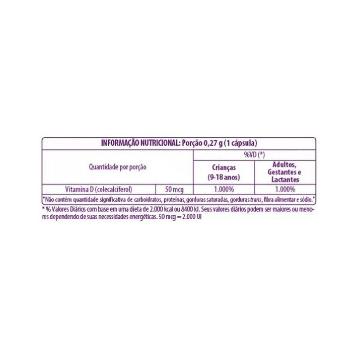 Compre Vitamina D Vigora Plus 2.000UI 60 Cápsulas