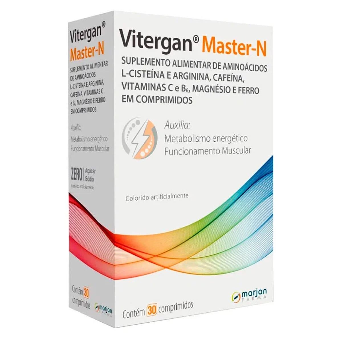 Vitergan Master N 30 Comprimidos Na Drogaria Primus