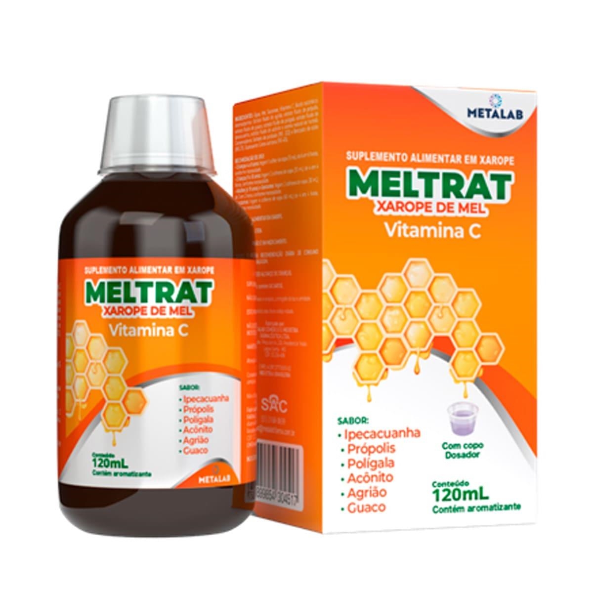 Meltrat Xarope De Mel e Agrião 120Ml Na Drogaria Primus