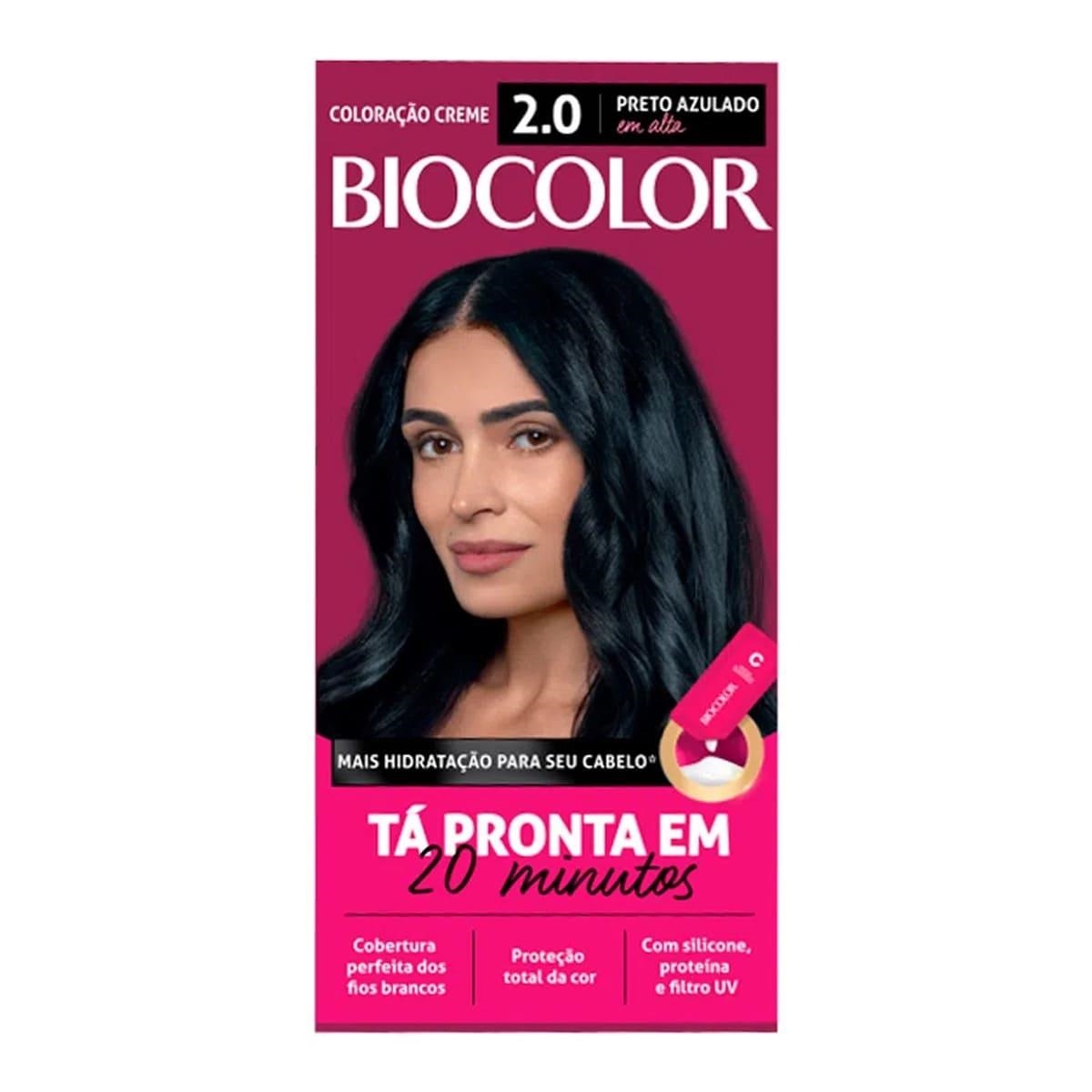 Tintura Biocolor Mini Kit 2.0 Preto Azulado Na Drogaria Primus