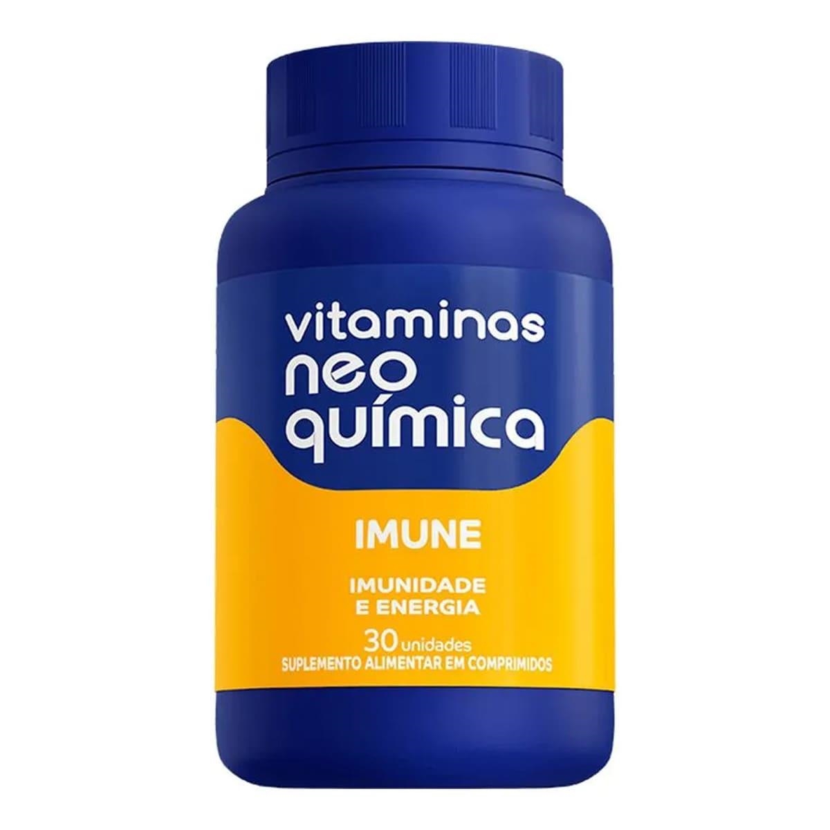 Vitaminas Neo Química Imune 30 Comprimidos Na Drogaria Primus