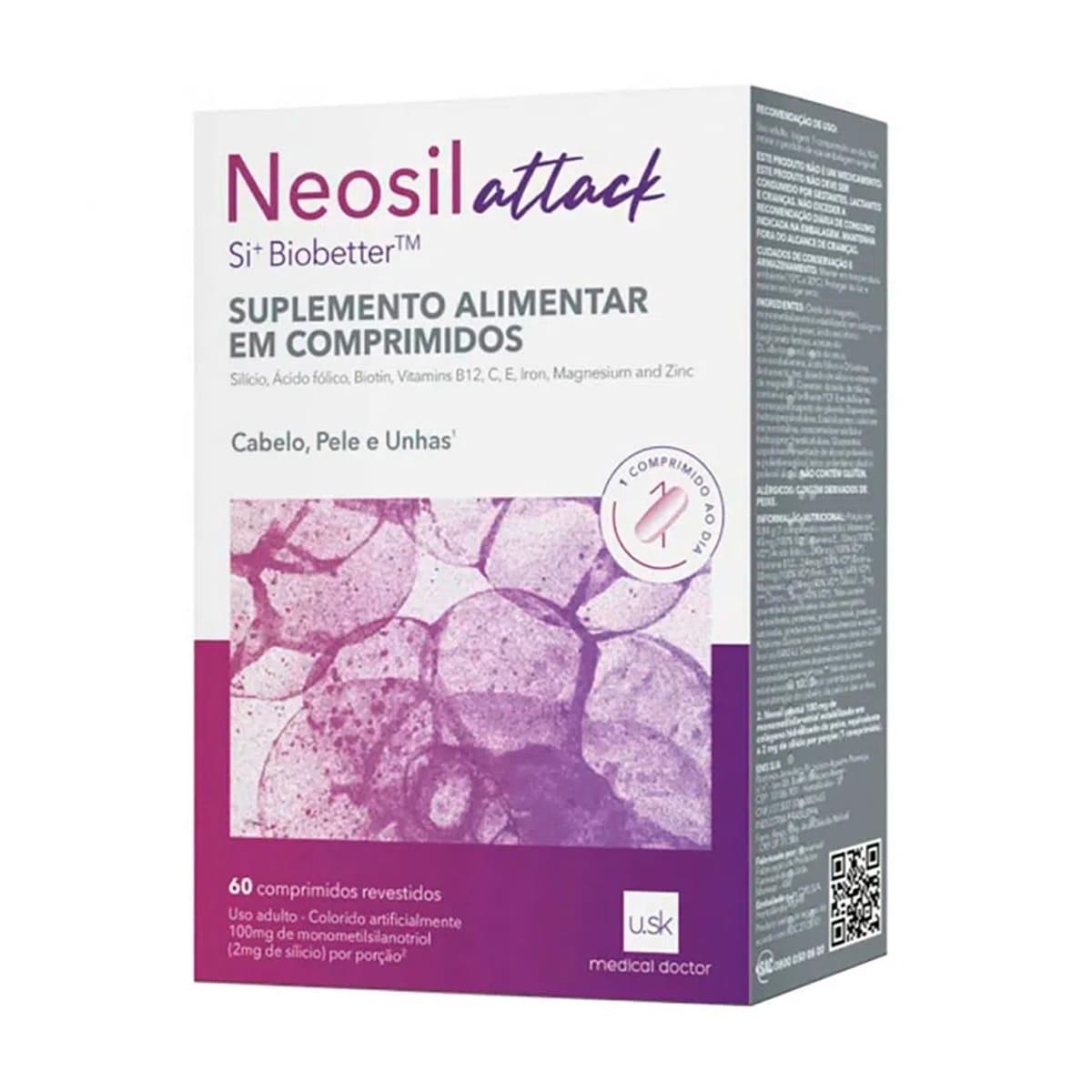 Neosil Attack 60 Comprimidos Na Drogaria Primus
