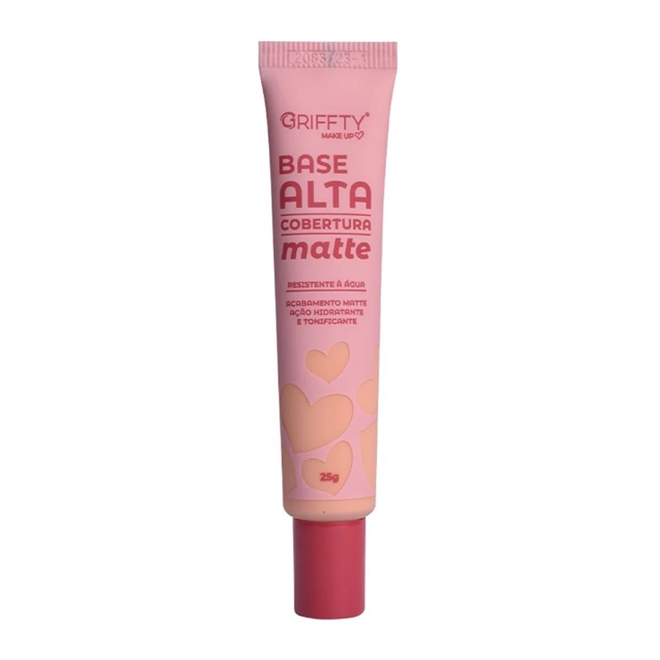 Base Alta Cobertura Matte Cor 12 Griffty Makeup 25g Na Drogaria Primus